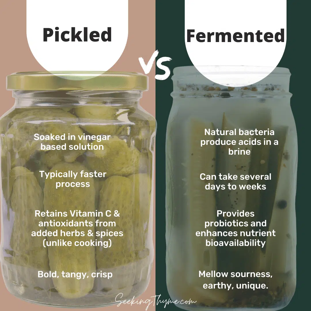 Pickled vs Fermented: What’s the Difference? - Seeking Thyme